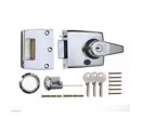 Era Automatic Deadlocking Rim Latch in Polished Chrome or Satin Chrome ...