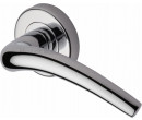 Wing Lever Handles on Rose in Polished Chrome from Cheshire Hardware ...