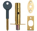 Yale Door Security Bolt with Key in Brass | Door handles & door ...
